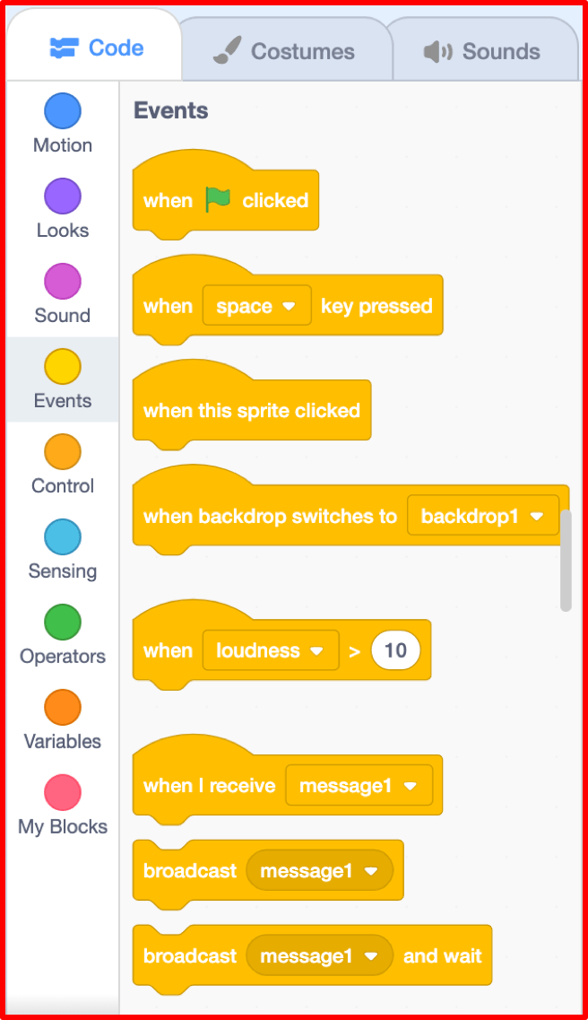 1 – An Introduction to Scratch – Coding @ Carre's