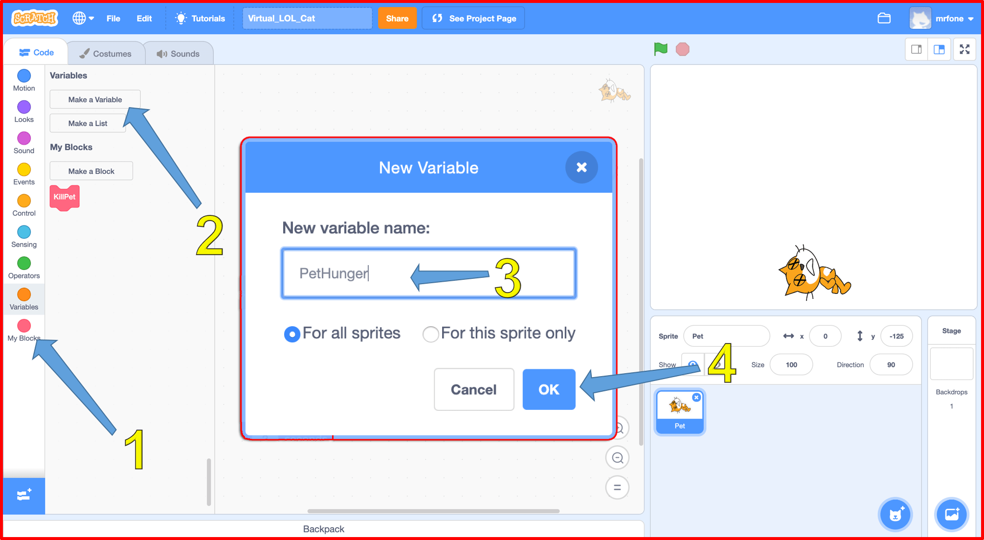 3 – Functions, Variables and Loops – Coding @ Carre's